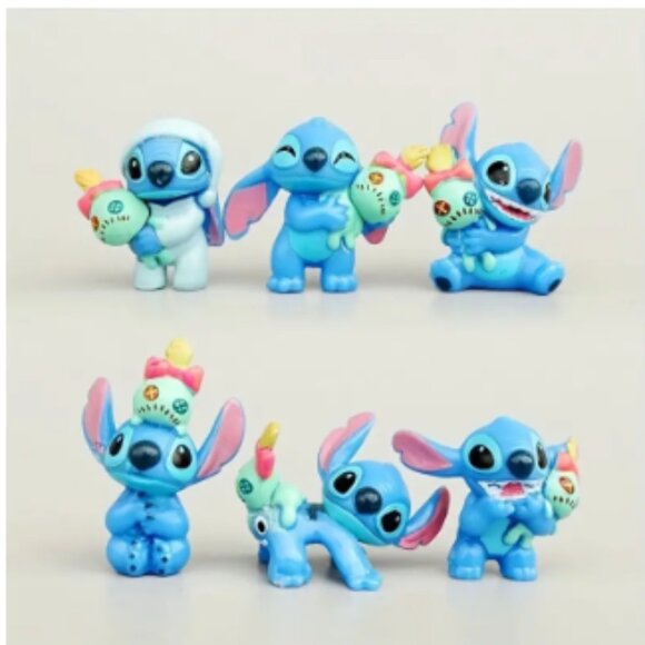 Toys | 6pcs Stitch Figure Toys Anime Mini Stitch Action Figurines Very ...